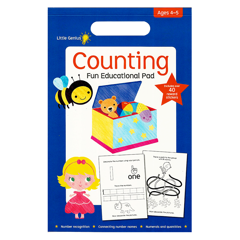 Learning is Fun. LITTLE GENIUS FUN EDUCATIONAL PAD-COUNTING
