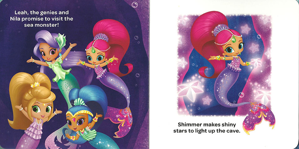 Learning is Fun. NICKELODEON SHIMMER & SHINE STORYBOARD-MAGICAL MERMAIDS