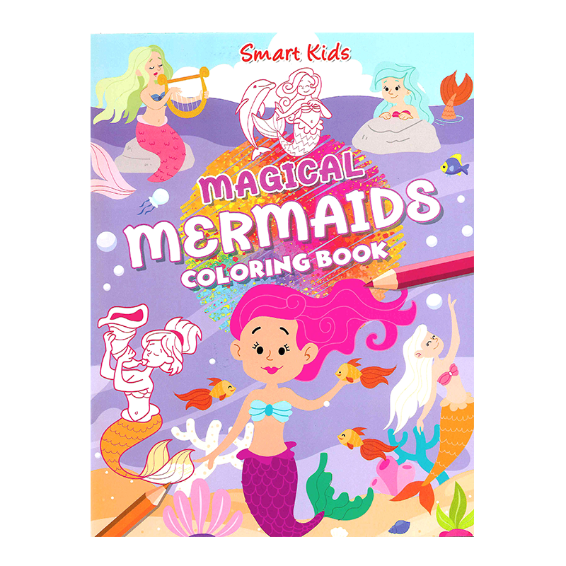 Learning is Fun. SMART KIDS COLORING BOOK-MAGICAL MERMAIDS