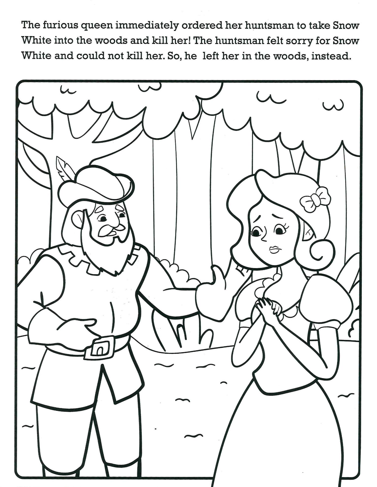 Learning is Fun. SMART KIDS FAIRY TALE STORY COLORING BOOK-SNOW WHITE