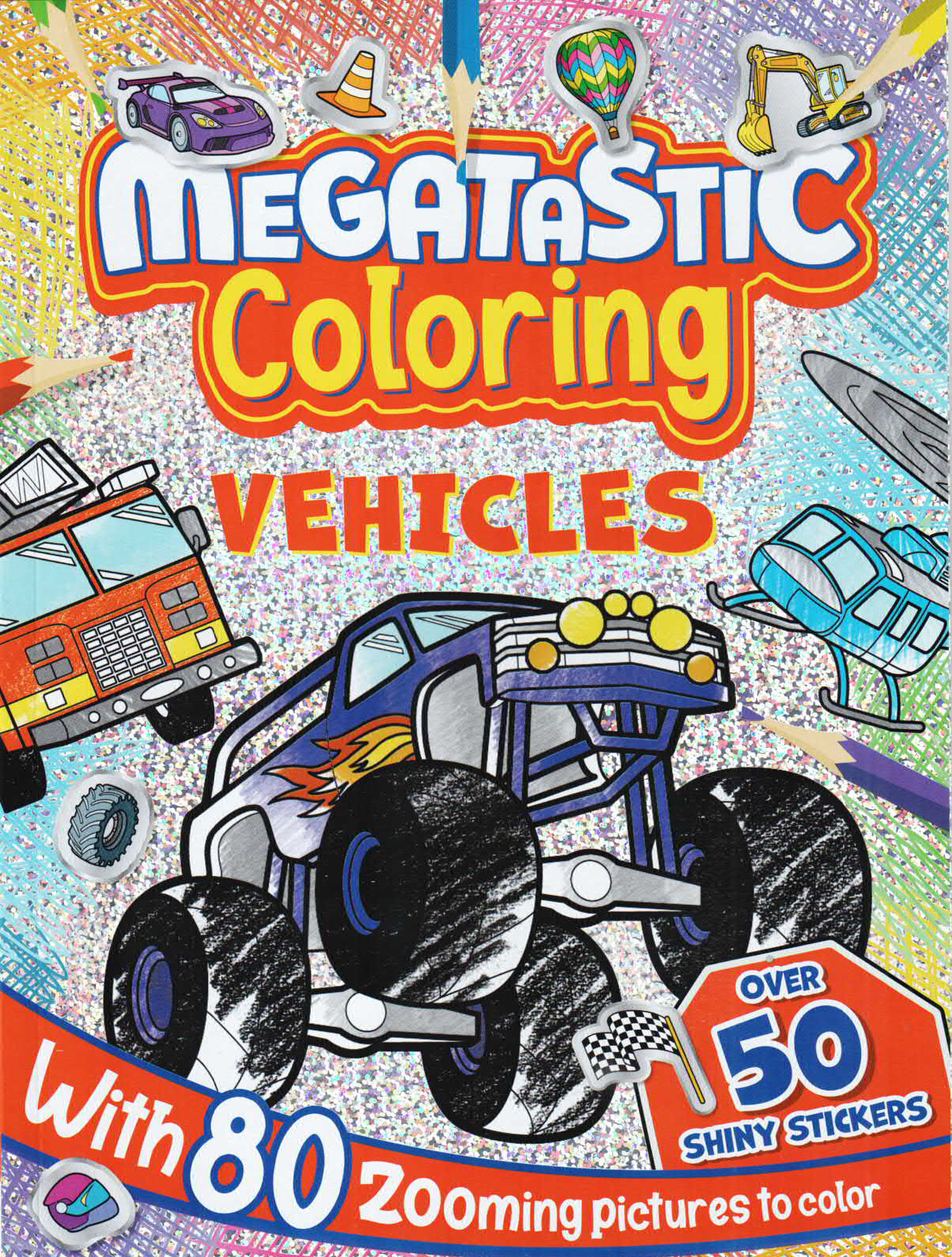 Learning is Fun. MEGATASTIC COLORING VEHICLES
