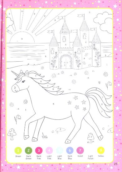 Learning is Fun. UNICORN MAGIC COLOR BY NUMBER